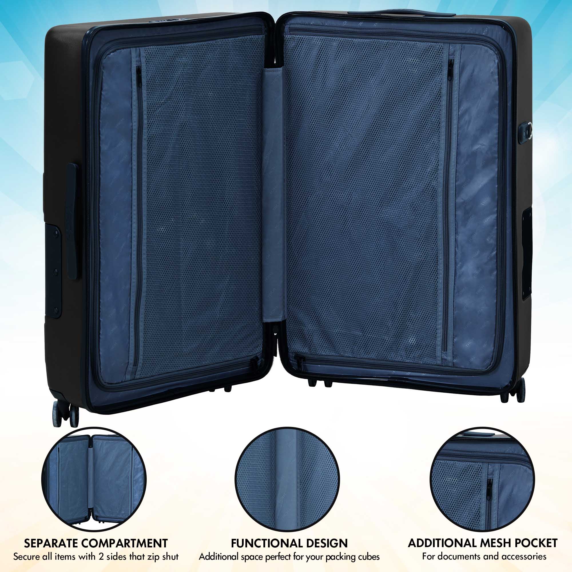 TACH V3.1 Connectable Luggage Bag, Single Large Size 28 inch, Hard ...