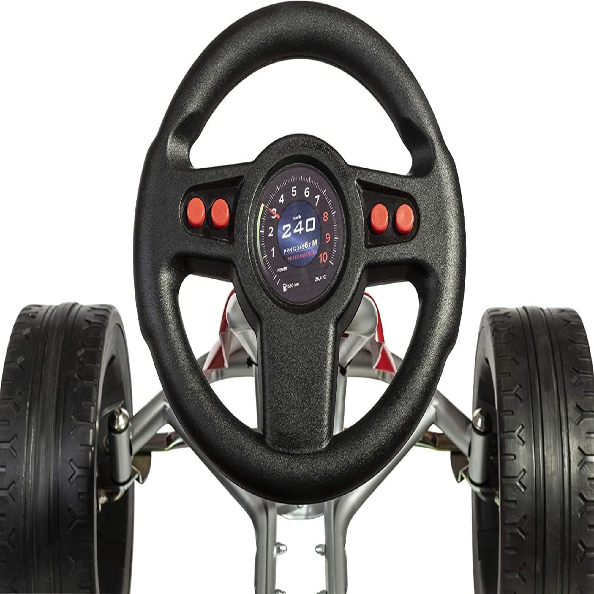 ROLLY TOYS Ferbedo Gokart X-Racer in Red/Black with Plastic Tyres and ...