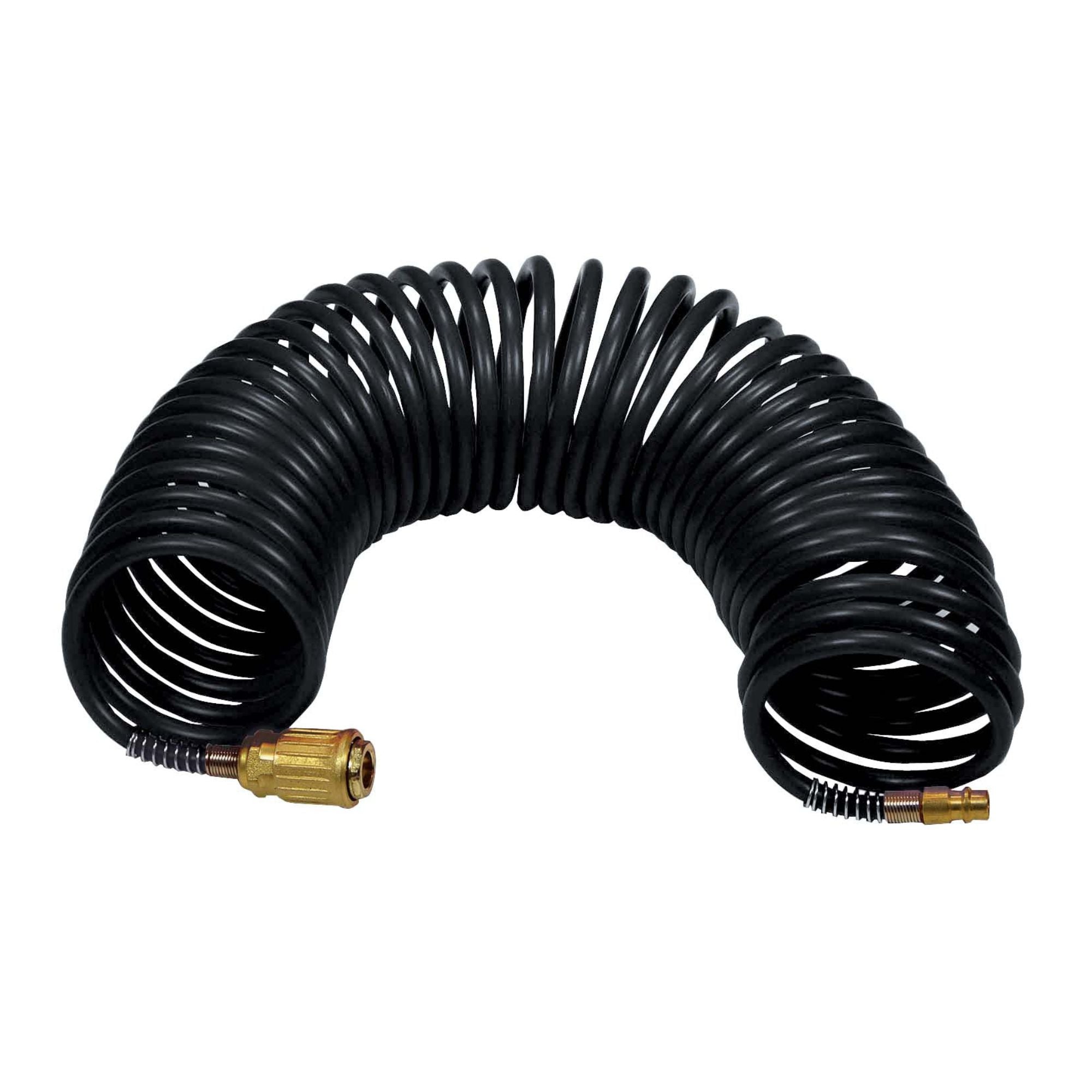 STANLEY Spiral Air Hose with Quick Connect Fittings (6x8 mm), 10m ...